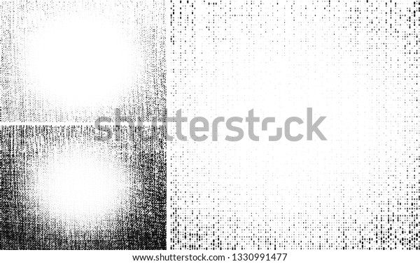 Grunge Light Halftone Texture Collection Crumpled Stock Vector (Royalty ...