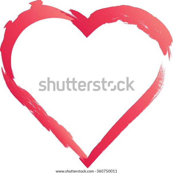Grunge Love Heart Stock Vector (Royalty Free) 360750011 | Shutterstock
