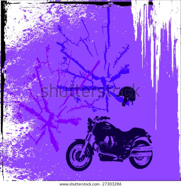 Grunge Motorcycle Background Vector Stock Vector (Royalty Free ...