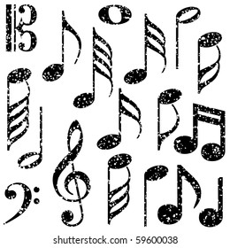 25,591 Grunge Music Notes Images, Stock Photos & Vectors | Shutterstock