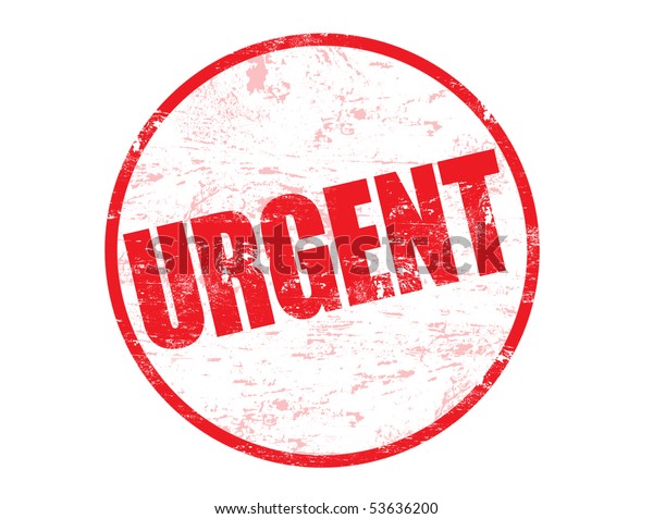 Grunge Office Stamp Urgent Stock Vector (Royalty Free) 53636200