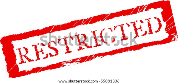 Grunge Office Vector Stamp Word Restricted: vector de stock (libre de ...