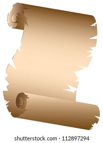 Grunge Old Paper Scroll Texture Background Stock Vector (Royalty Free ...