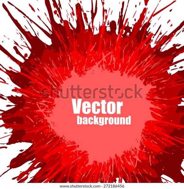 Grunge Paint Splash Banner Design Stock Vector (Royalty Free) 272186456 ...