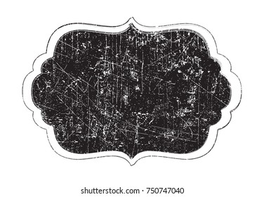 Grunge Labelvector Distress Badge Stock Vector (Royalty Free) 758663077