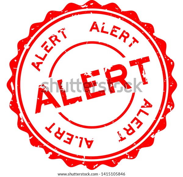 Grunge Red Alert Word Round Rubber Stock Vector (Royalty Free ...