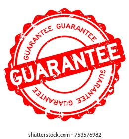 Grunge Red Guarantee Round Rubber Seal Stock Vector (Royalty Free ...
