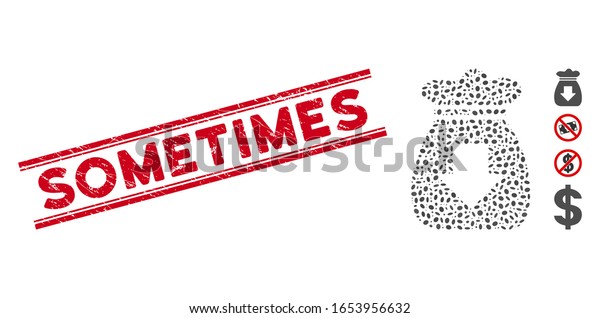 Grunge Red Stamp Watermark Sometimes Phrase Stock Vector (Royalty Free ...