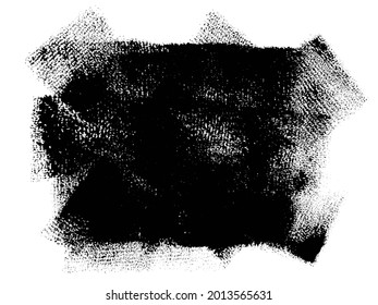 Grunge Roller Brush Stroke Paint Texture Stock Vector (Royalty Free ...