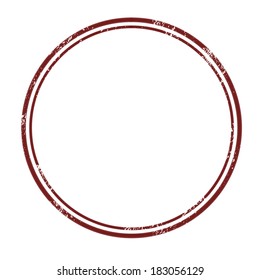 Grunge Rubber Empty Red Stamp Simple Stock Vector (Royalty Free) 183056129