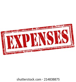 Grunge Rubber Stamp Text Expensesvector Illustration Stock Vector ...