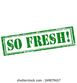 Grunge Rubber Stamp Text Freshvector Illustration Stock Vector (Royalty ...