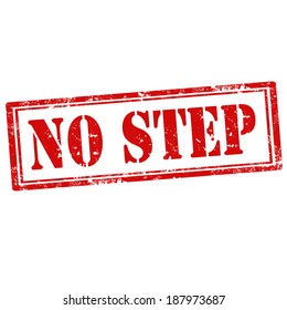 Grunge Rubber Stamp Text No Stepvector Stock Vector (Royalty Free ...