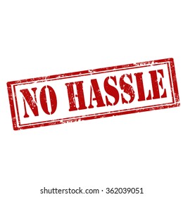 Grunge Rubber Stamp Text No Hasslevector Stock Vector (Royalty Free ...