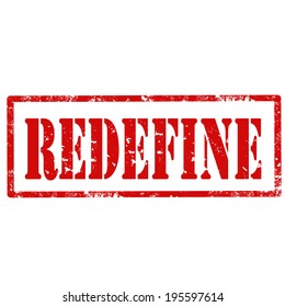 Grunge Rubber Stamp Text Redefinevector Illustration Stock Vector ...