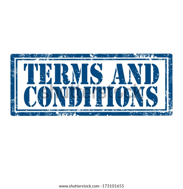 Grunge Rubber Stamp Text Terms Conditionsvector Stock Vector (Royalty ...