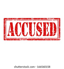 Grunge Rubber Stamp Word Accusedvector Illustration Stock Vector ...