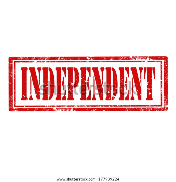 Grunge Rubber Stamp Word Independentvector Illustration Stock Vector ...