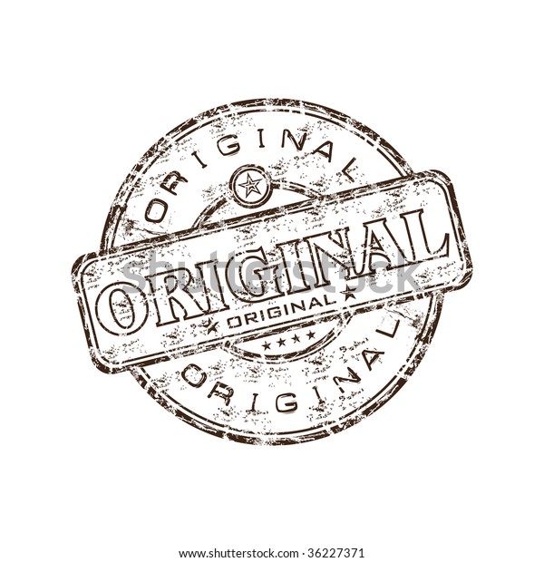 Grunge Rubber Stamp Word Original Written Stock Vector (Royalty Free ...
