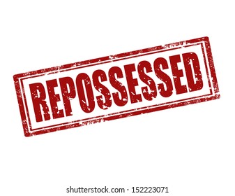 Grunge Rubber Stamp Word Repossessedvector Illustration Stock Vector ...