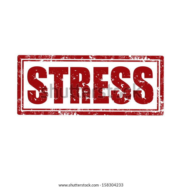 Grunge Rubber Stamp Word Stressvector Illustration Stock Vector ...