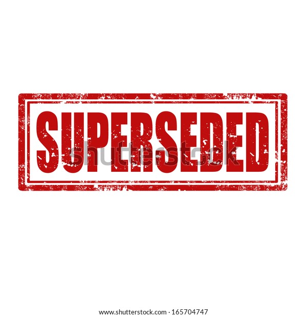 Grunge Rubber Stamp Word Supersededvector Illustration Stock Vector ...