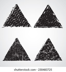 Grunge Rubber Texture Stamp Triangle Form Stock Vector (Royalty Free ...