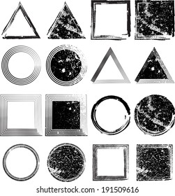 Grunge Shapes Stock Vector (Royalty Free) 191509616 | Shutterstock