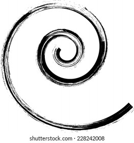 Grunge Spiral Vector Illustration Stock Vector (Royalty Free) 228242008 ...
