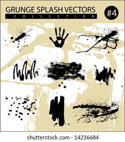 Grunge Splash Vectors Stock Vector (Royalty Free) 14236684 | Shutterstock