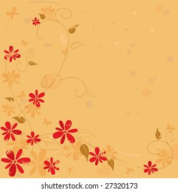 Grunge Spring Background Free Space Your Stock Vector (Royalty Free ...