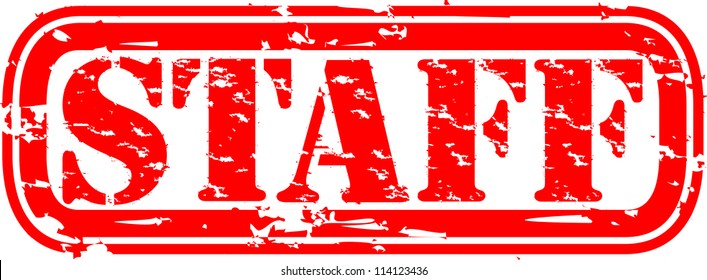 Grunge Staff Ruber Stamp Vector Illustration 스톡 벡터(로열티 프리) 114123436 ...