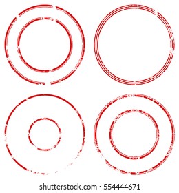 Vector Elliptical Frames Red Circle Image Stock Vector (Royalty Free ...