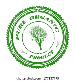Organic Stamp Vector Stock Vector (Royalty Free) 177137768