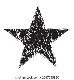 Grunge Old Red Star Texture Symbol: vector de stock (libre de regalías ...