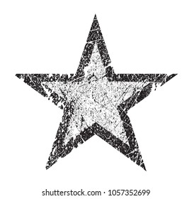 Grunge Star Icon Stock Vector (Royalty Free) 1057352699 | Shutterstock