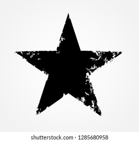 Vector Grunge Stargrunge Star Symbol Stock Vector (Royalty Free ...