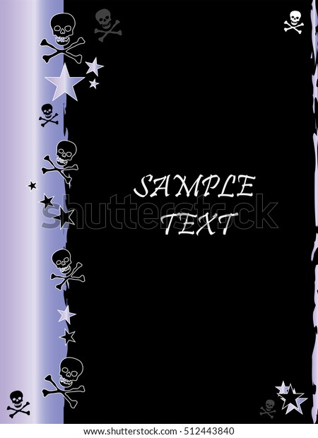 Grunge Style Skull Stars Vector Background Stock Vector (Royalty Free ...