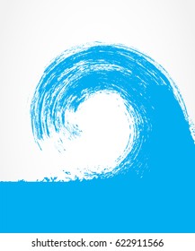 Distressed Brush Stroke Grunge Wave Ink Stock Vector (Royalty Free ...
