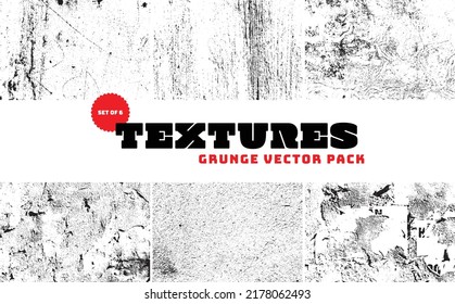 Grunge Texture Vector Pack Set Stock Vector (Royalty Free) 2178062493 ...