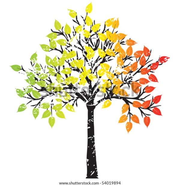 Grunge Tree Rasta Colors Stock Vector (Royalty Free) 54019894 ...