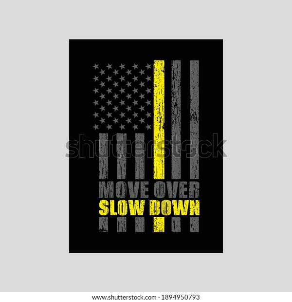 Grunge Usa Flag Text Move Over Stock Vector (Royalty Free) 1894950793 ...