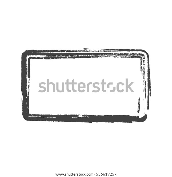 Grunge vintage painted rectangle shapes. Vector illustration