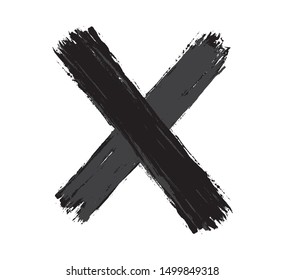 Grunge X Markabstract Logo X Design Stock Vector (Royalty Free ...