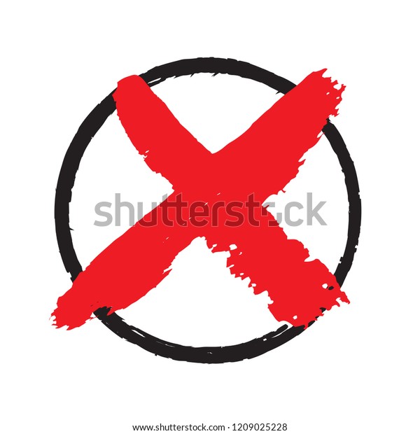 Grunge X Markdirty Stop Sign Stock Vector (Royalty Free) 1209025228 ...
