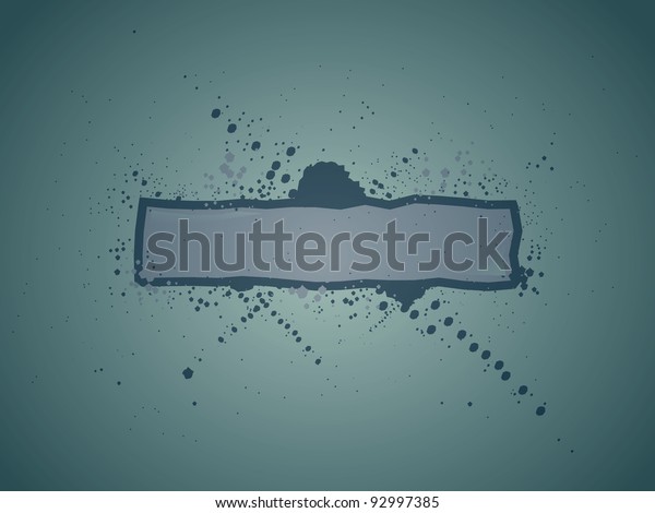 Grungy Banner Teal Background Grungy Banner Stock Vector (Royalty Free ...