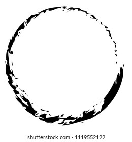 Grungy Circles Circular Splatter Effect Circle Stock Vector (Royalty ...
