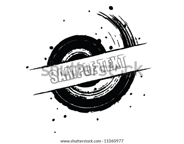 Grungy Ink Splatter Text Framebanner Your Stock Vector (Royalty Free ...