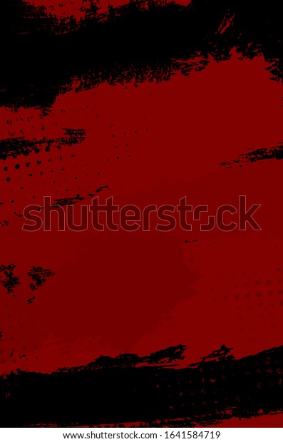 Grungy Scratchy Red Black Background Your Stock Vector (Royalty Free ...