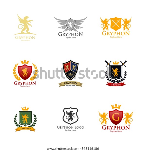 Gryphon Medieval Logo Design Royal Logo Stock Vector (Royalty Free ...